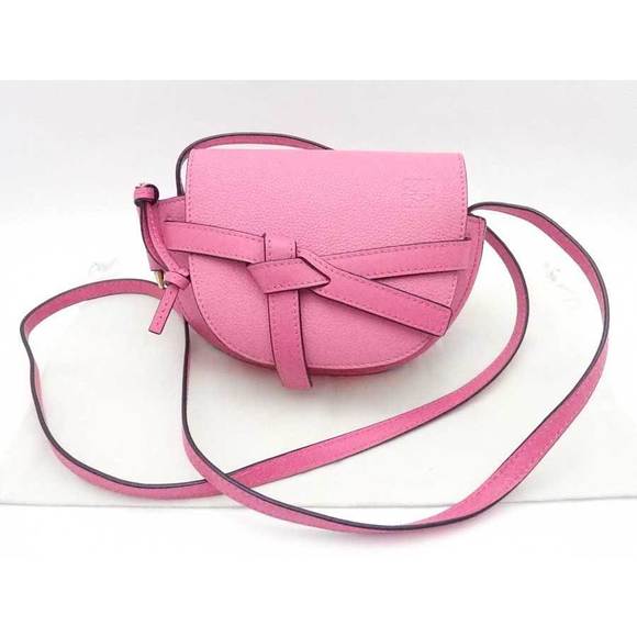 Loewe | Bags | Loewe Gate Mini Leather Crossbody Shoulder Bag Pink ...